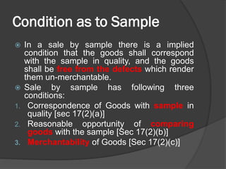 Law of Sale of Goods | PPTX