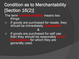 Law of Sale of Goods | PPTX