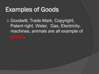 Law of Sale of Goods | PPTX