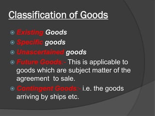 Law of Sale of Goods | PPTX