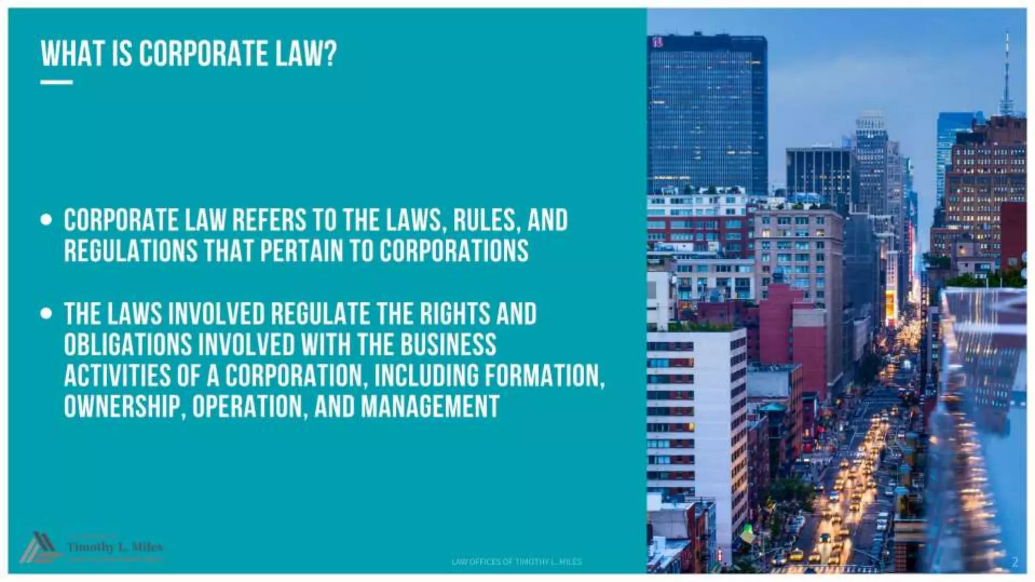Corporate Law Basics | PPT