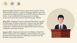 Sahara India Pariwar Investor Fraud Case | PPTX
