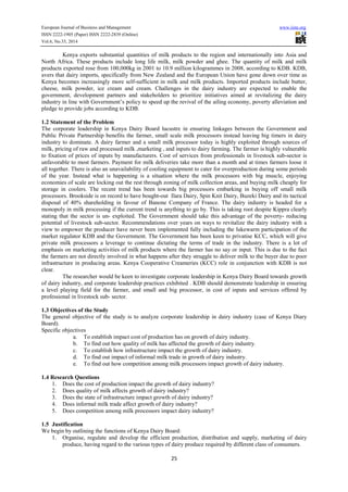 Corporate leadership in dairy industry | PDF