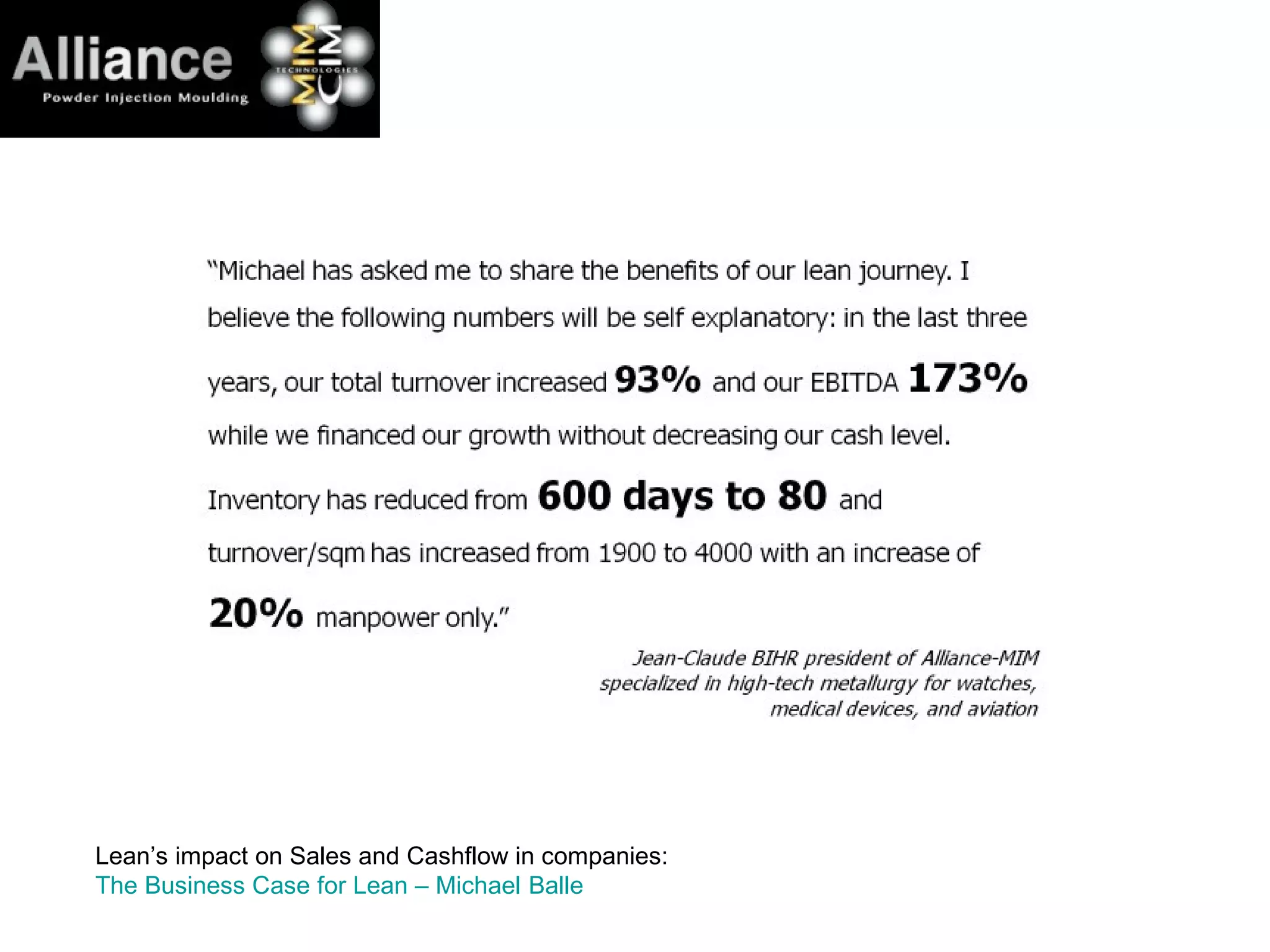 Corporate Lean examples | PPT