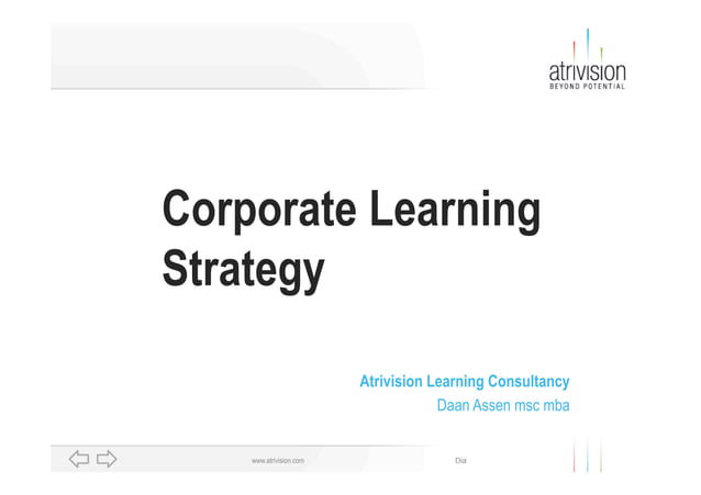 Corporate learning strategy 2010 | PDF