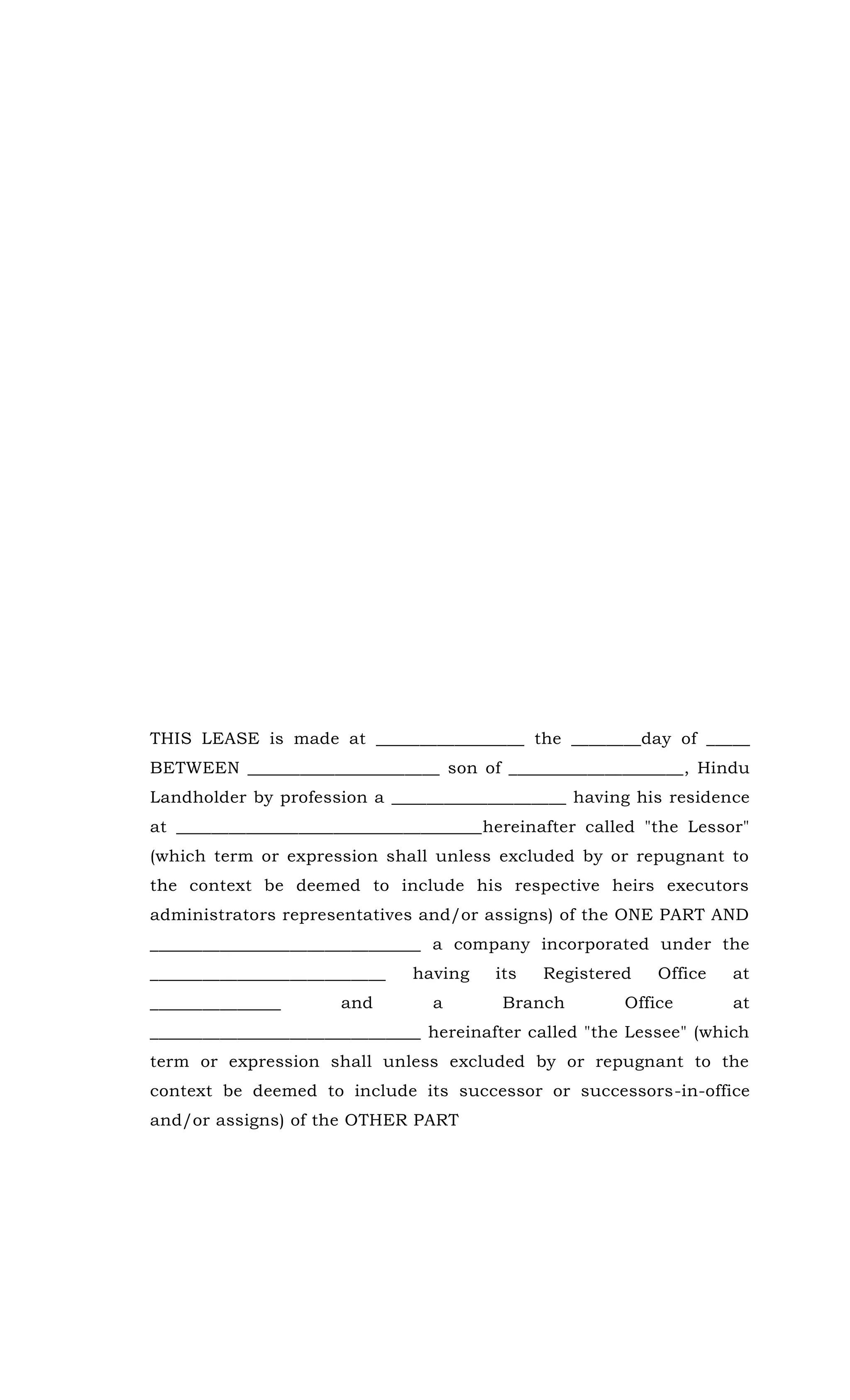 Corporate lease deed | PDF