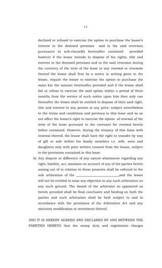 Corporate lease deed | PDF