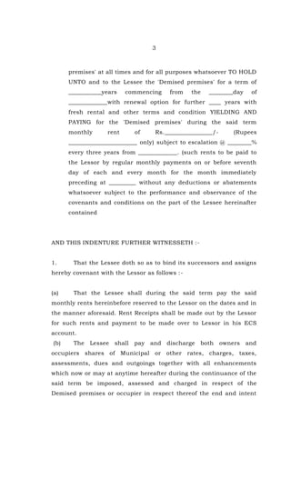 Corporate lease deed | PDF
