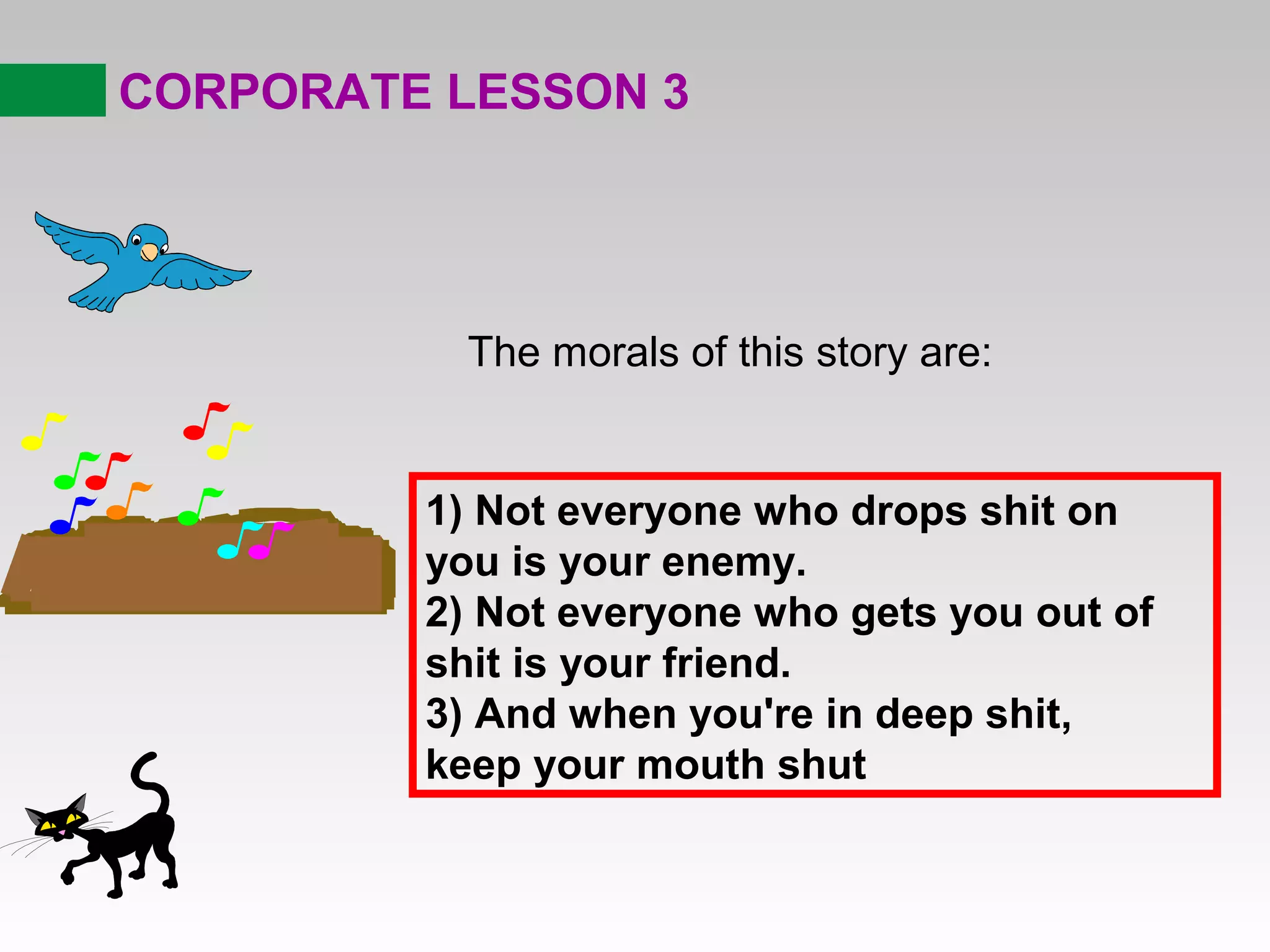 Corporate lessons | PPT