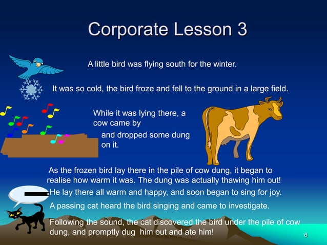 Corporate Lessons | PPSX | Birds | Pets