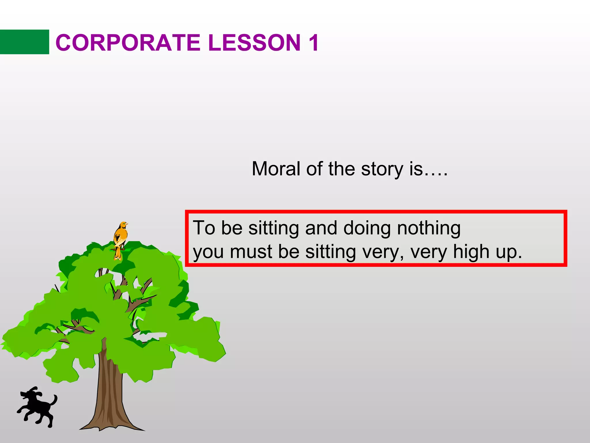 Corporate lessons............ | PPT