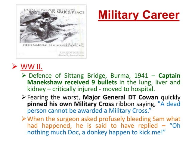 Leadership: Military Legend Fd Marshal Sam Manekshaw | PPTX