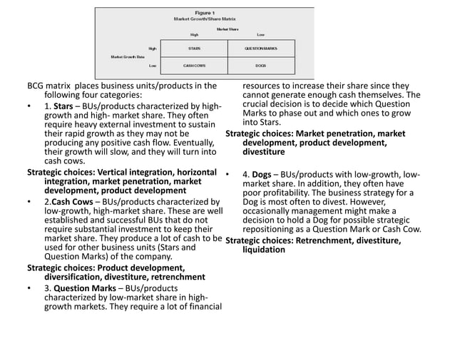 Corporate level analytical tools_BCG Matrix and GE nine cell matrix ...