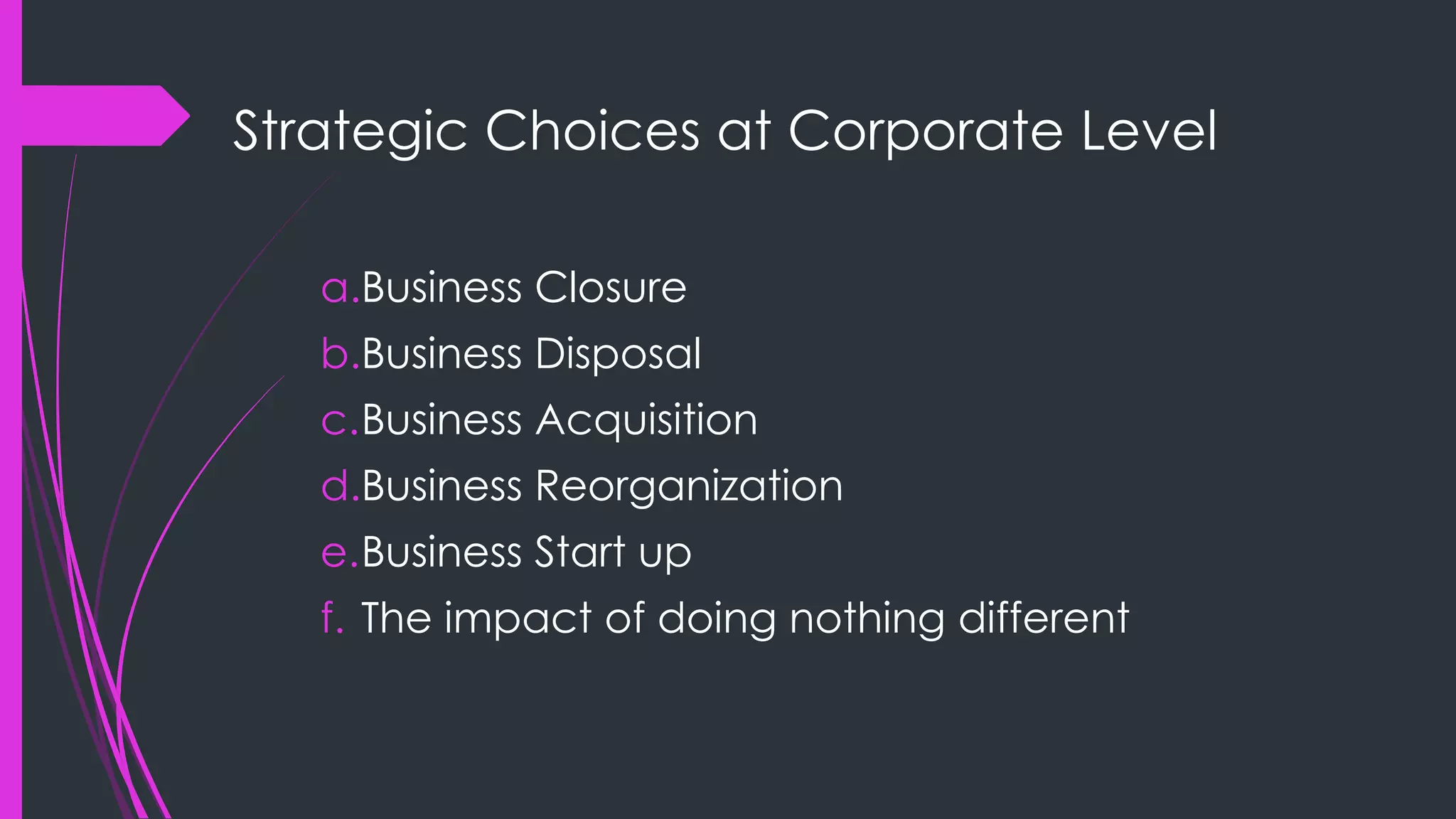Corporate level strategies | PPTX