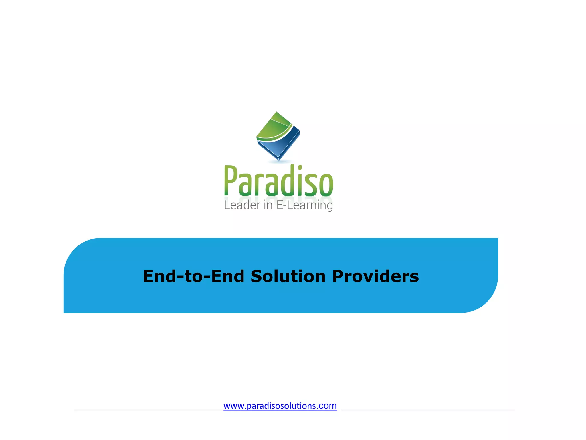 Corporate LMS | Paradiso Learning Management System for Corporate | PPT