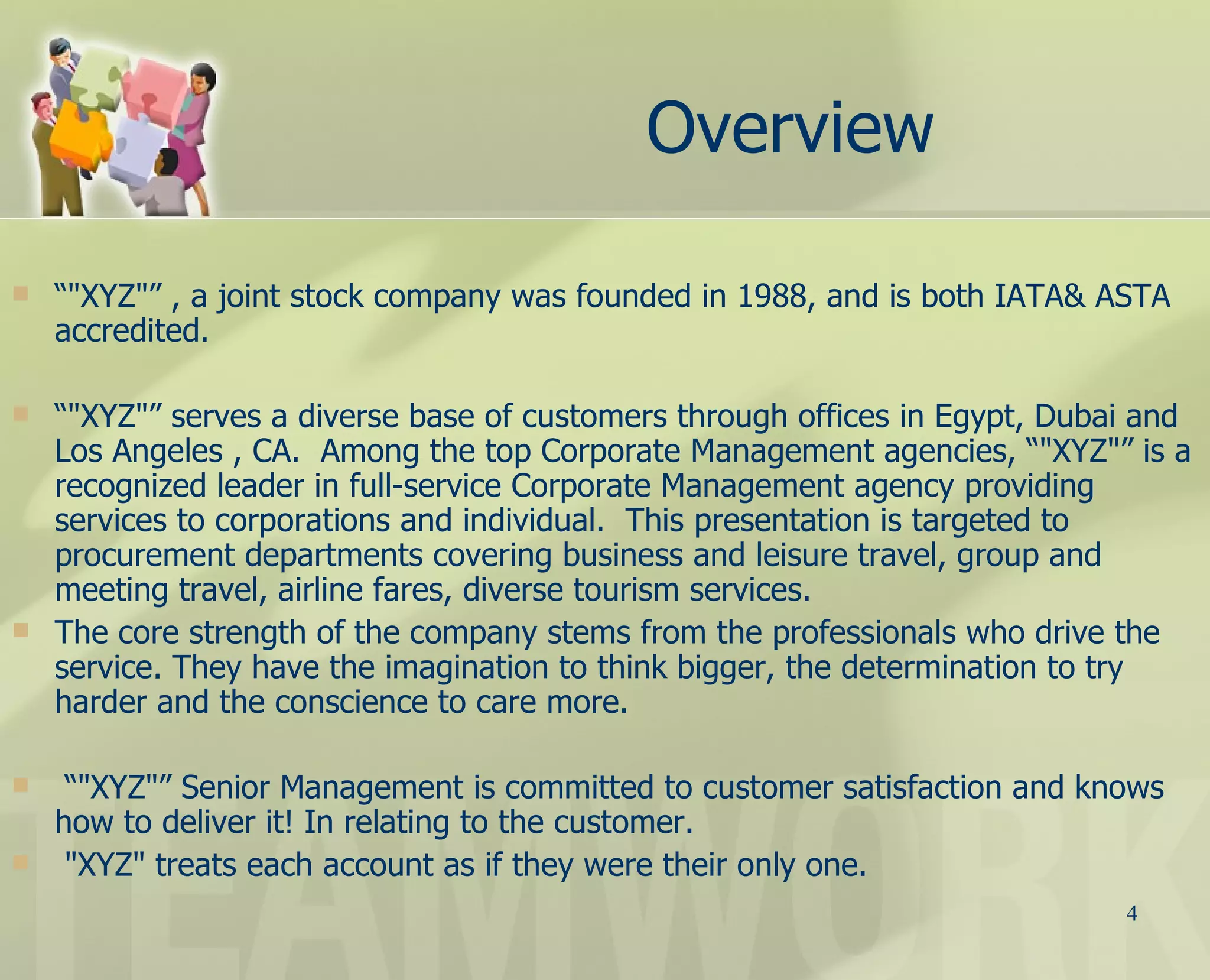 Corporate Management Presentation | PPT