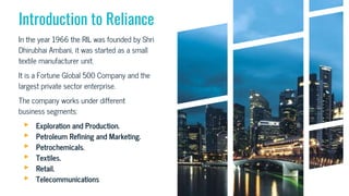 Corporate Management Skills In Reliance Industries | PPT