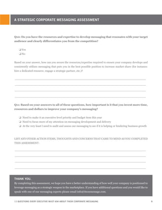11 Questions Every Executive Should Answer | PDF