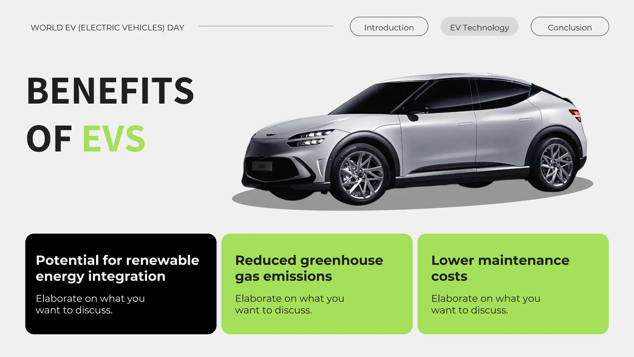 Corporate Minimal World EV (Electric Vehicles) Day Presentation.pptx