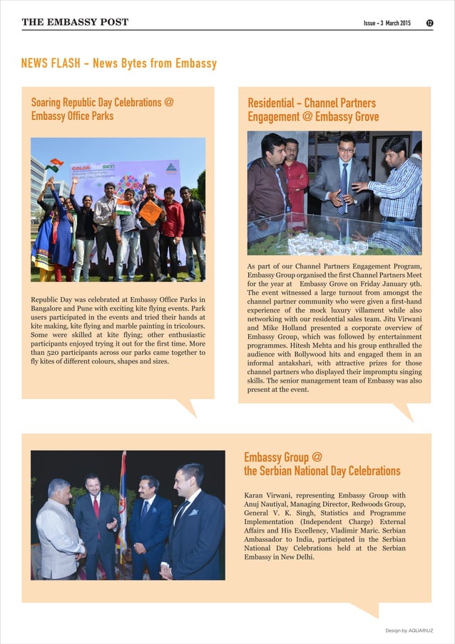 The Embassy Post – March ‘15 | PDF