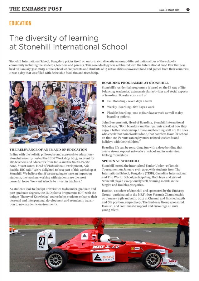 The Embassy Post – March ‘15 | PDF