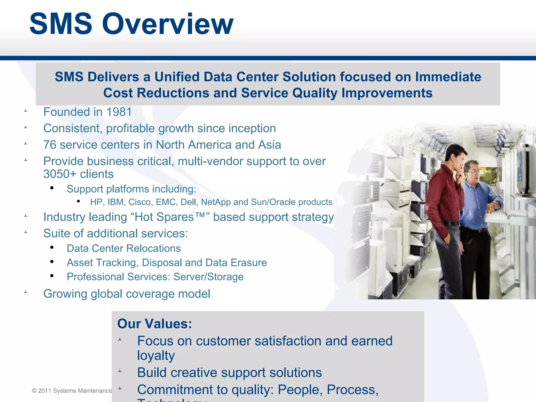 SMS Corporate Overview | PPT