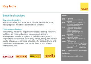Savills Corporate Overview 2009 | PPT