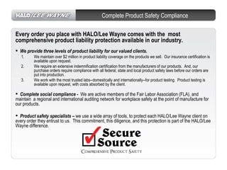 HALO/Lee Wayne Corporate Overview | PPT