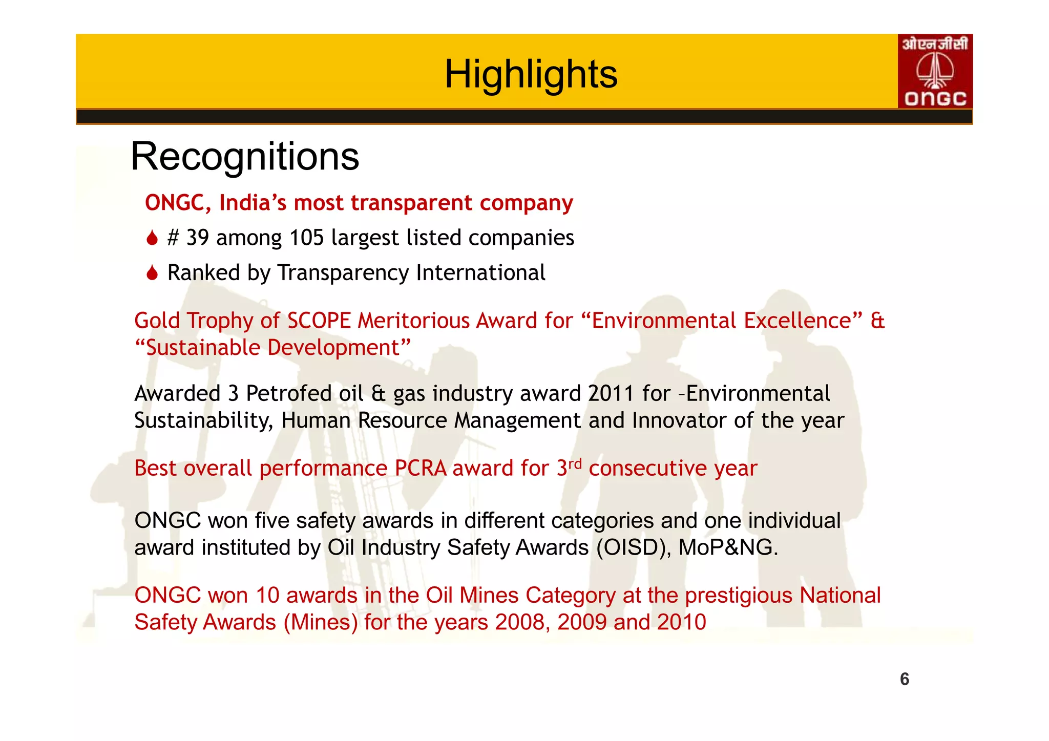 Corporate Overview, Narendra Kumar Verma, ONGC | PDF