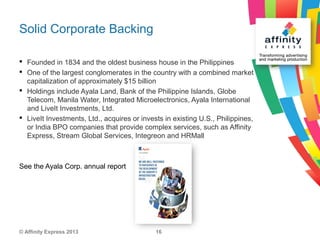 Affinity Express Corporate Overview | PPT
