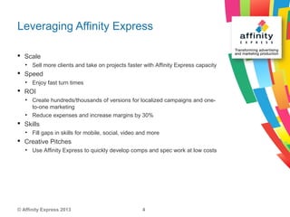 Affinity Express Corporate Overview | PPT