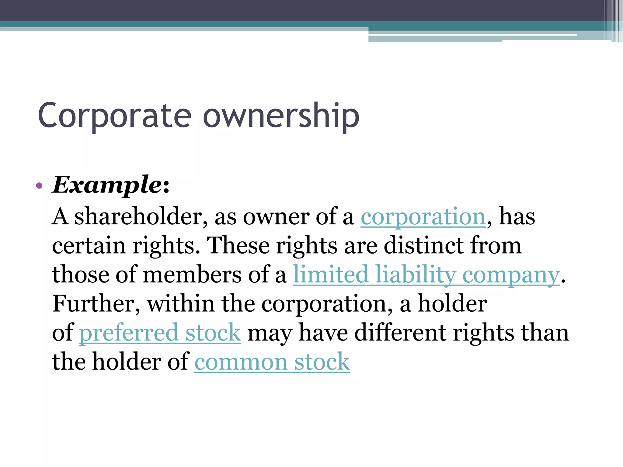 Corporate ownership structure | PPTX