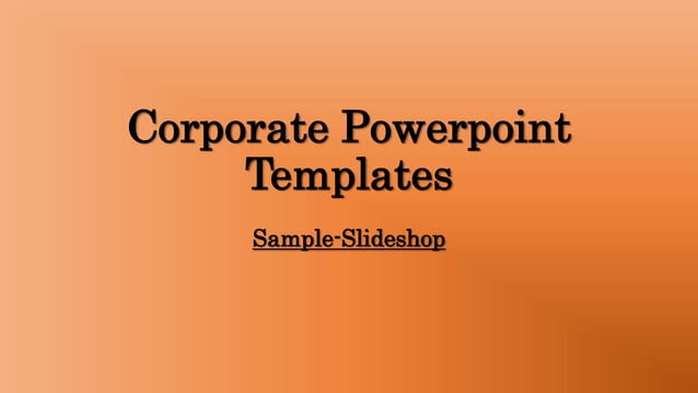 Corporate Powerpoint Templates- Slideshop | PPTX