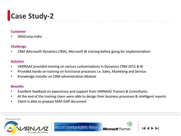 Service Offerings Of Varnaaz | PPT