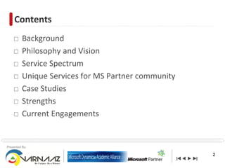 Service Offerings Of Varnaaz | PDF