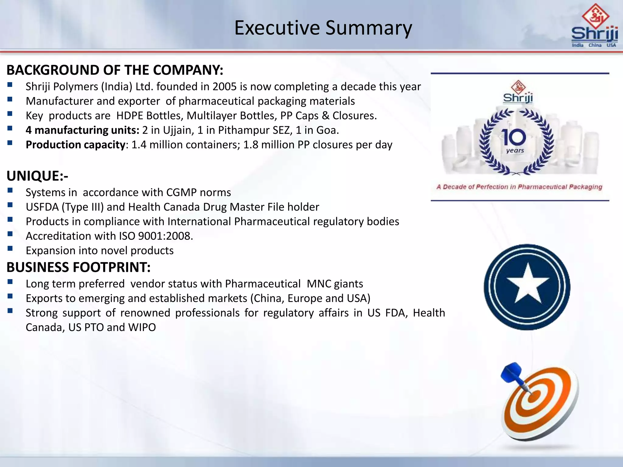 SHRIJI POLYMERS COMPANY PROFILE | PPTX