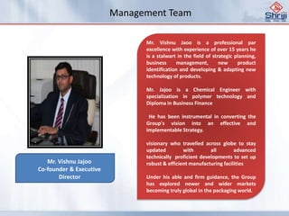 SHRIJI POLYMERS COMPANY PROFILE | PPTX