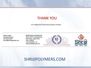SHRIJI POLYMERS COMPANY PROFILE | PPTX