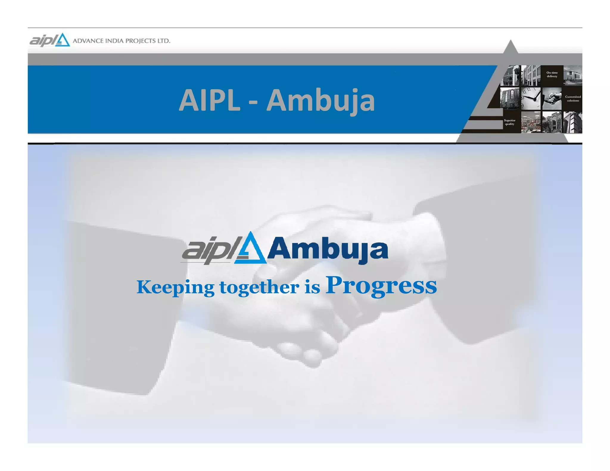 Advance India Projects Limited- Corporate Presentation | PDF