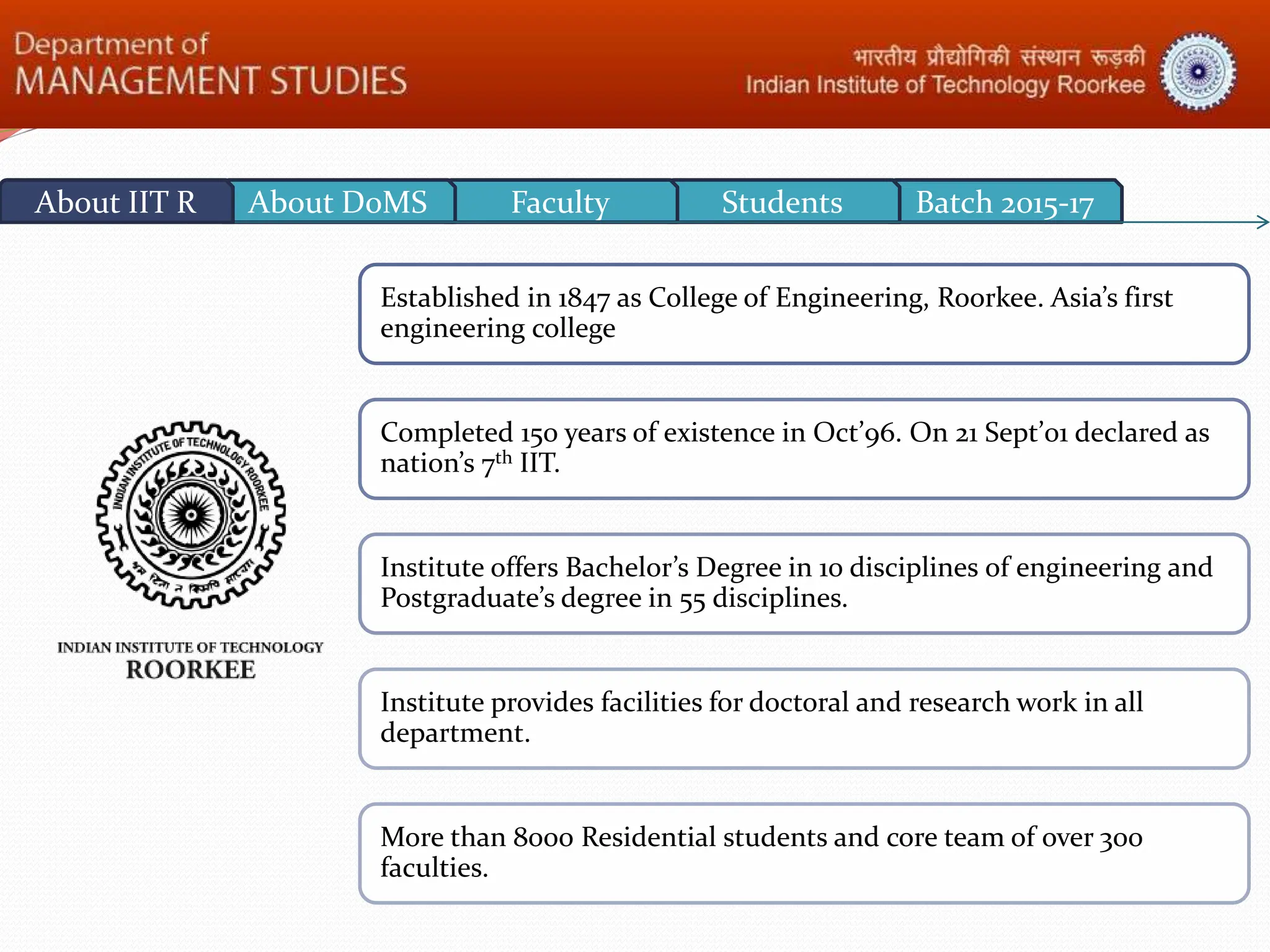 Corporate ppt DoMS.pptx Corporate ppt DoMS | PPT