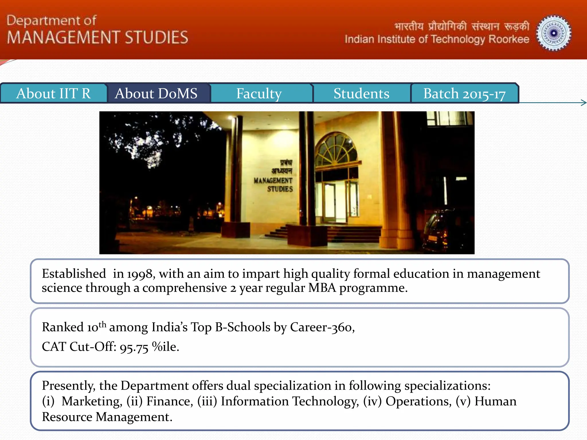 Corporate ppt DoMS.pptx Corporate ppt DoMS | PPT