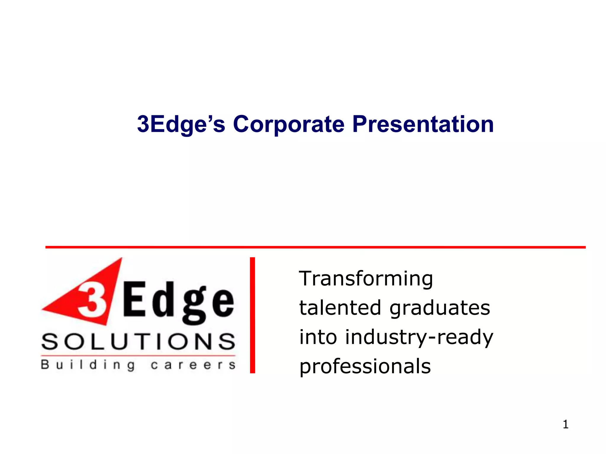 3Edge Corporate Presentation | PPT
