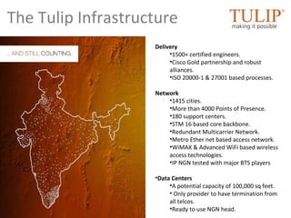 Corporate Presentation : Tulip Telecom | PPT | Computer Networking ...