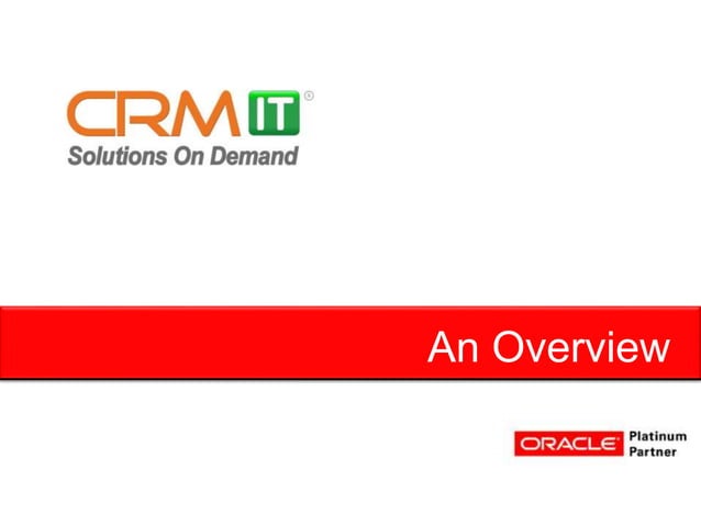 CRMIT Solutions - An Overview | PPT
