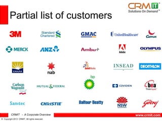 CRMIT Solutions - An Overview | PPT