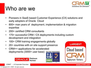 CRMIT Solutions - An Overview | PPT