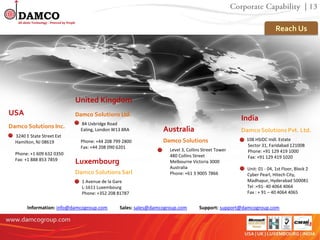 Damco Corporate presentation | PPT
