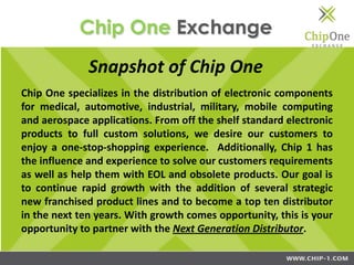 Chip 1 Exchange Corporate Presentation | PPT