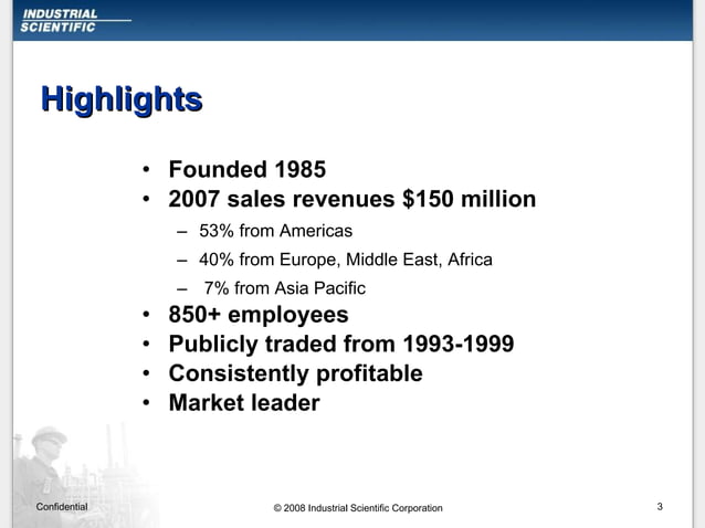 ISC Corporate Presentation | PPT