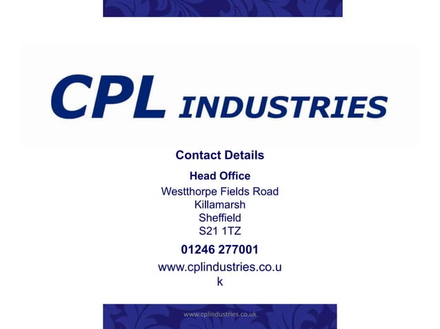 CPL Industries Corporate Presentation | PPT